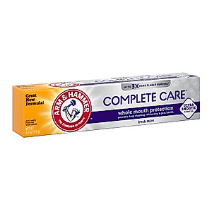 ARM & HAMMER Complete Care Fluoride Anticavity Toothpaste, Fresh Mint 6 oz (Pack of 3)