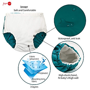 Joyo roy Waterproof Diapers for Swimming Swim Diapers Medium Reusable Swim Diapers 2T Reusable Diapers Baby Swimming Diapers Baby Swim Diaper Reusable Water Diapers Baby Swim Diapers