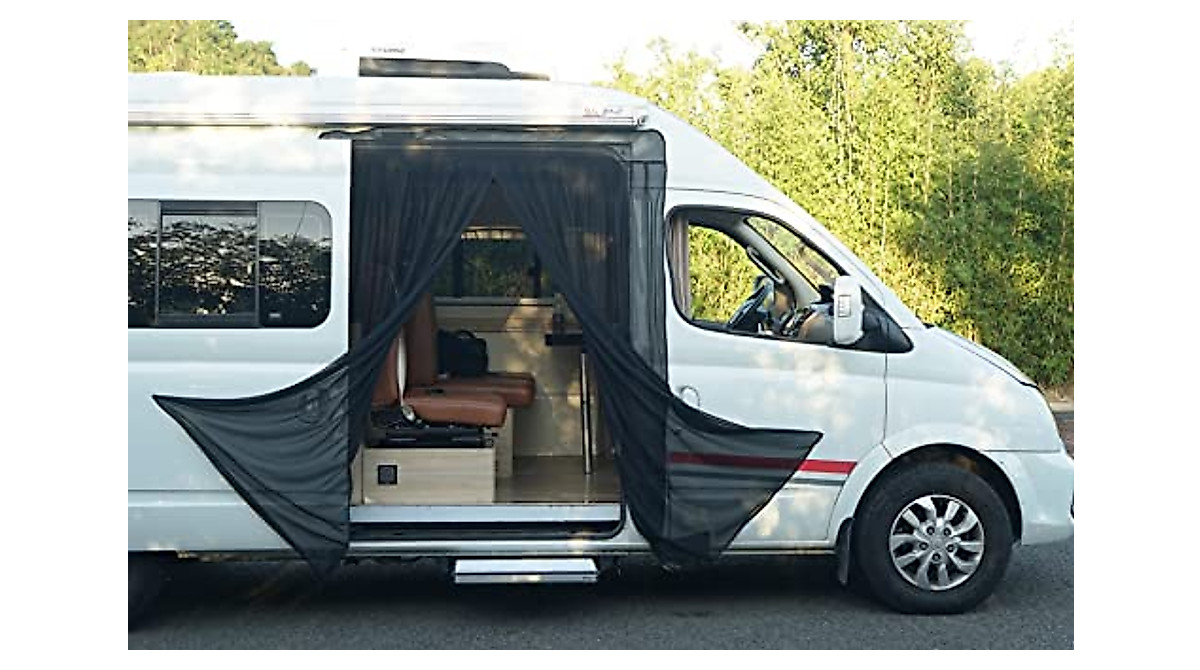 Mucol Magnetic Sliding Door Screen for Vans & RVs