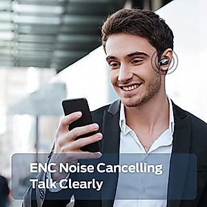 Monster Aria Free Open Ear Headphones, Air Conduction Headphone Wireless Bluetooth, Lightweight Earphones with ENC Clear Talk, 8H Playtime, Sport Earphone for Running, Cycling, Driving, Hiking