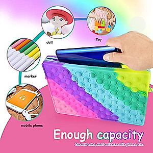 Pop Purse Toys for Girls, Pop Purse for Girls Shoulder Bag, Handbag Easter Gifts for Kids,Relief Stress Sensory Toy Crossbody, Party Birthday Gifts for Kids