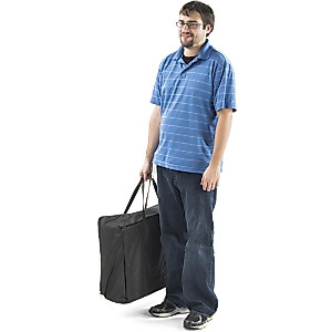 Displays2go Collapsible Magazine Holder, Multiple Pocket, Steel, MDF – Black (6LPBKTBK)