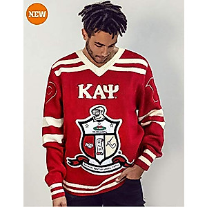 Kappa Alpha Psi M4 V-Neck Sweater [XL] Crimson Red