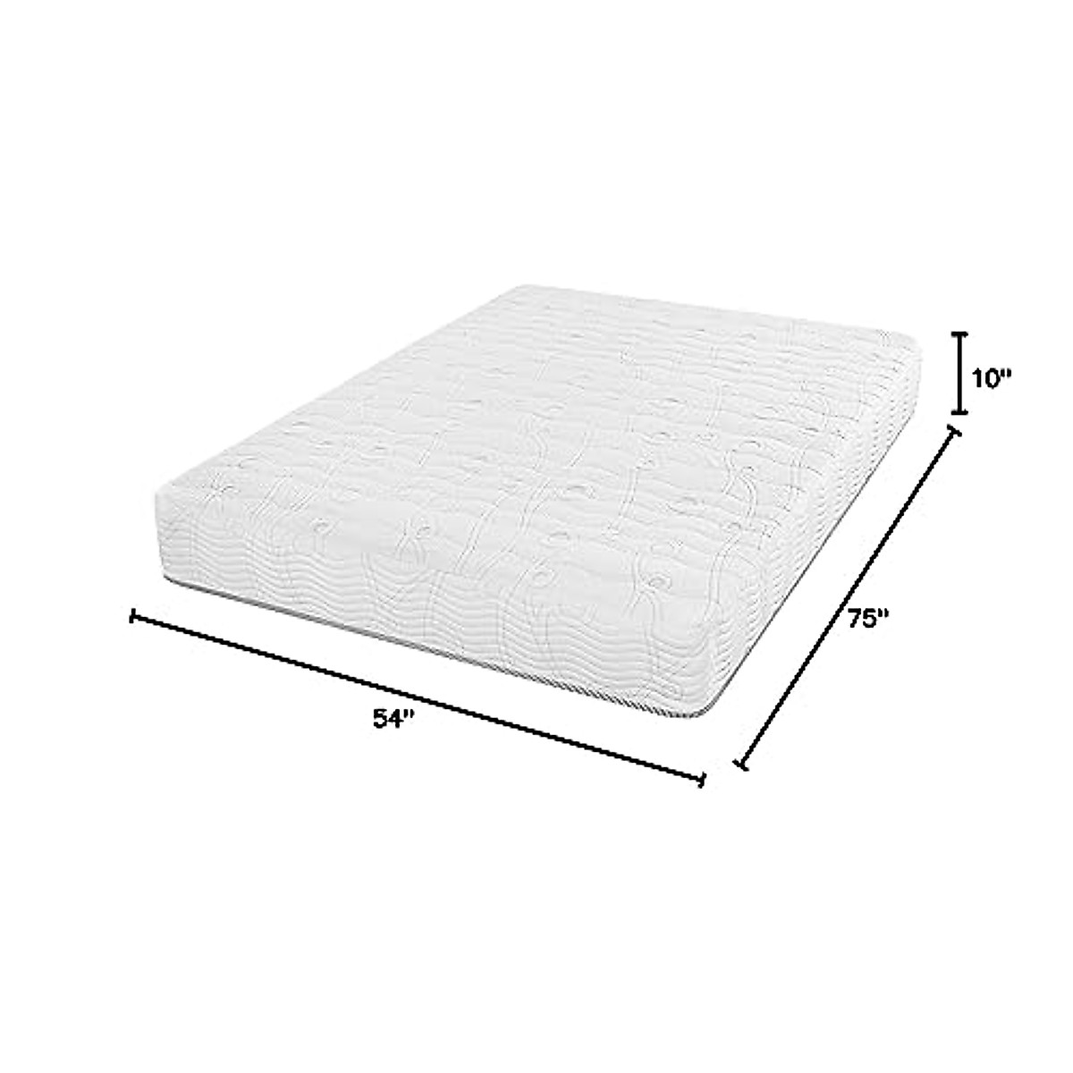 Olee Sleep 10 inch Omega Hybrid Spring Mattress Full