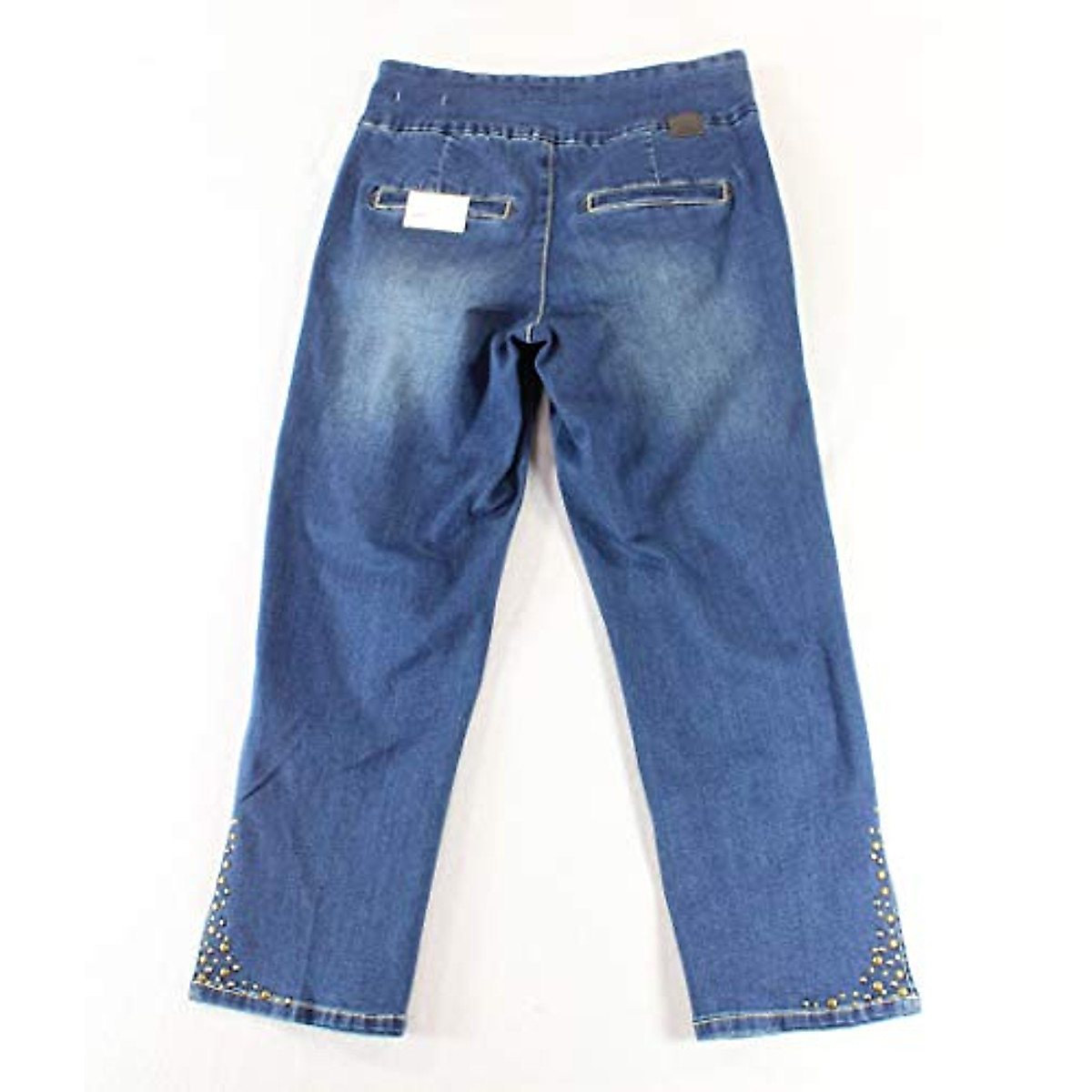 Jag Jeans Women's Naomi Crop With Studs, Kodiak Blue, 4