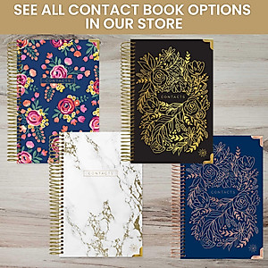 bloom daily planners Hardcover Contacts Address Password Book - Alphabetical Organizer with Tabs - 6” x 8.25" - Daydream Believer