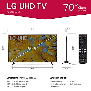 LG UHD UQ75 Series 70” (70UQ7590PUB, 2022)
