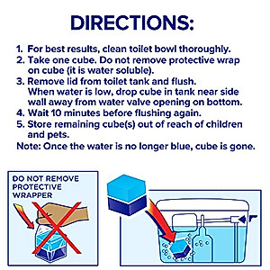 Soft Scrub In-Tank Toilet Cleaner Duo-Cubes, Sapphire Waters, 4 Count