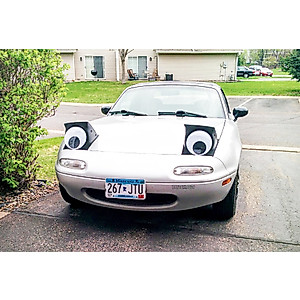 DECORA 7.5 Inch Giant Googly Eyes Plastic Wiggle Eyes with Self Adhesive for Chritsmas Tree Party Decorations 2 Pieces