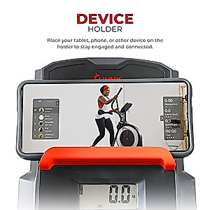 Sunny Health & Fitness Endurance Full Body Smart Magnetic Resistance Elliptical Machine with Digital Performance Monitor, Low Impact Exercise, Pulse Sensors, and Bluetooth SunnyFit App – SF-E321003