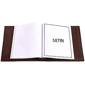 FaCraft 5x7 Photo Album 80 Photos Vertically,5x7 Photo Album Hold 80 Pictures for Family (80 Pockets)