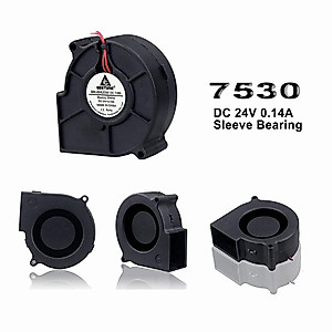 GDSTIME 75mm Fan, 75mm x 30mm Blower Fan, 24V Dc Brushless Cooling Fan 7530S