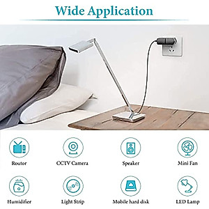 5V 1A AC Adapter, Waysse 5V 1A Power Supply DC Power Adapter,100V-240V Slim Design AC Power Adapter Wall Charger for Android Tablets Webcam Routers Toys Recorder Speaker & More DC 5V Devices