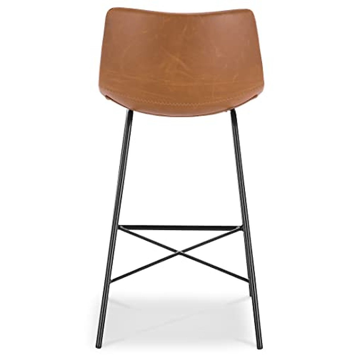 Poly and Bark Paxton 24” Counter Stool, Set of 3 Tan
