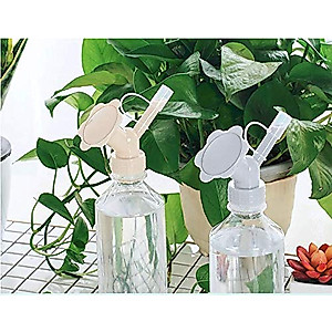 LuFOX 3Pcs Plastic Dual Head Bottle Cap Sprinkler, Bottle Watering Spout Bonsai Watering Can for Indoor Seedlings Plant, Garden Tool