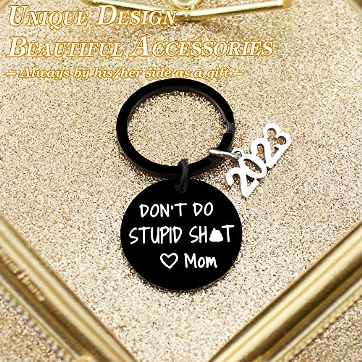 Teen Boy Girl Stocking Stuffers Teen Girls for Women from Mother Under 5 Dollars Don't Do Stupd Sht Pop Love Mum Girls Separated from Parents 2022 a Gag Gifts Keychain Son Daughter Graduation Birthday