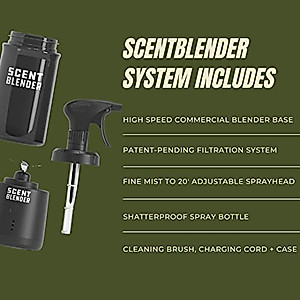 Scent Blender - Deer Hunting Accessories, Hunting & Trapping Cover Spray - Portable Blender & Spray - Create Your Own Cover Scents