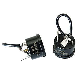 MEETOOT 2pcs 1/3HP-250W Refrigerator Thermal Overload Protector Compressor Replacement Part for Mini Refrigerator, Wine Center and Beverage Cooler