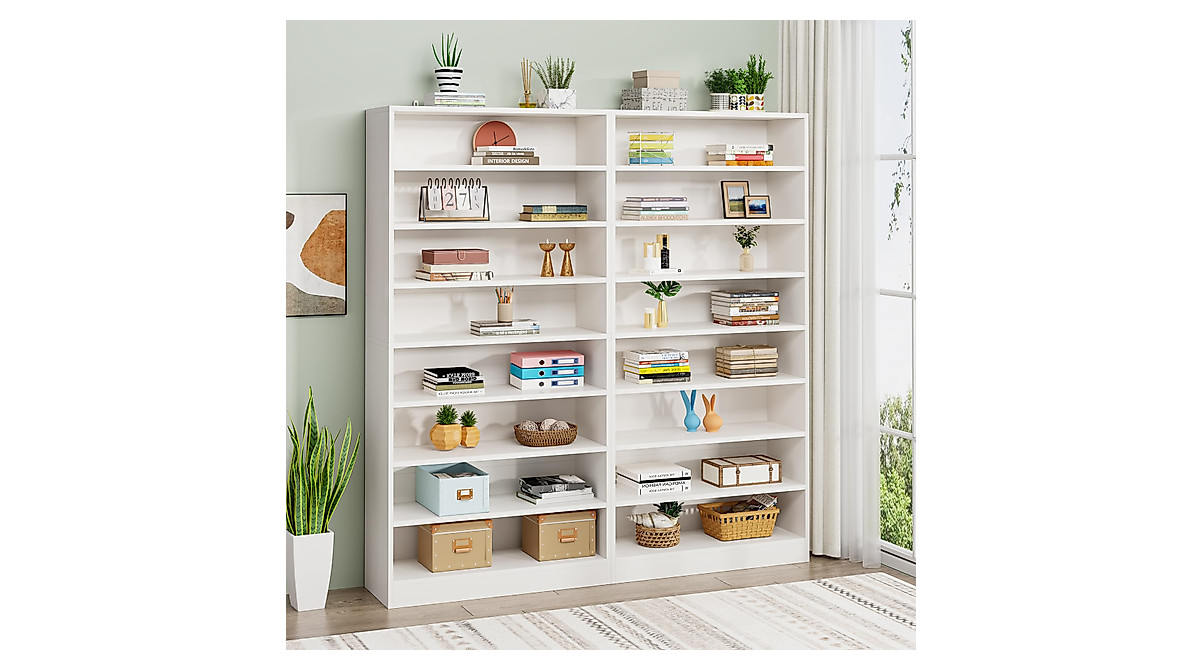 Tribesigns 71" Modern Tall Bookcase - 9 Tier Storage