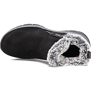 Skechers womens Zip Bootie Fashion Boot, Black, 10 US