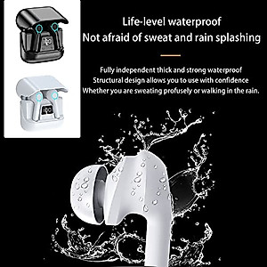 HiFi Bluetooth Earbuds, Bluetooth Headset Game Music Dual Ear Wireless Sport Earphone Intelligent Noise Reduction Waterproof Headset