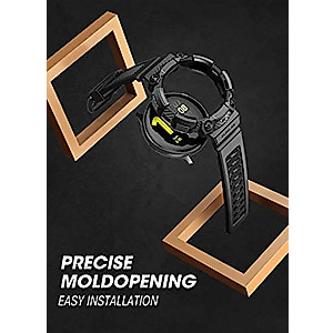 SUPCASE [Unicorn Beetle Pro] Series Case for Galaxy Watch Active 2, Rugged Protective Case with Strap Bands for Galaxy Watch Active 2 [44mm] 2019 Release (Black)