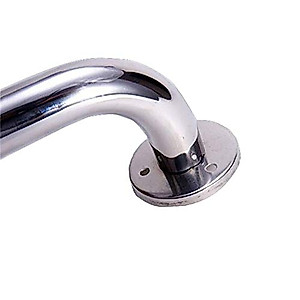 CRODY Bath Wall Attachment Handrails Grab Bar Rails Curved Stainless Steel Grab Rails,Bathtub Shower Aids Grab Bar,Safety Anti-Slip Rust Banisters, Wall Mounted Towel Rack,Support Handle for Elderly D