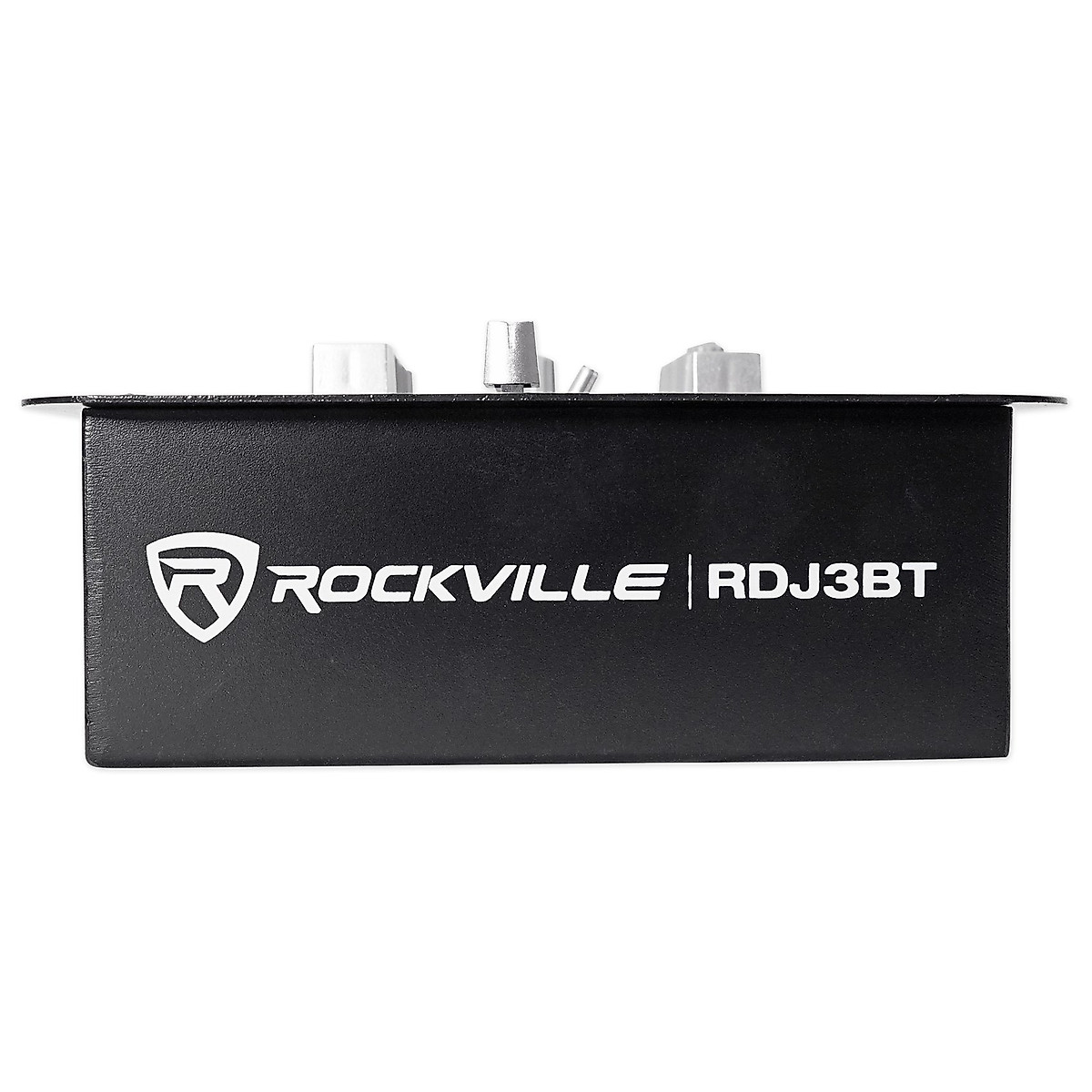 Rockville RDJ3BT 2 Channel DJ Mixer with USB, Bluetooth, Talkover, 4 Line Inputs
