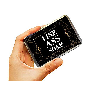 Fine Ass Soap - Novelty Bath Soap for Men and Women - Black soap, Handcrafted, Made in the USA, Contains activated charcoal