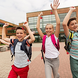 Strawberry Keychain Strawberry Party Favors Cute Fruit Keychain Rubber Keyrings and Keychains for Summer Strawberry Fruit Party Favors Decorations Classroom Rewards Birthday Gifts (24 Pieces)