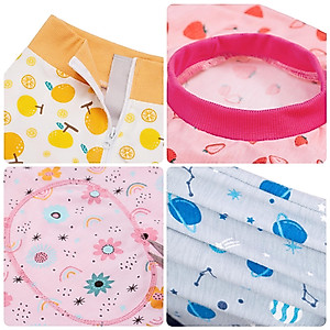 Paipeper Dog Surgery Recovery Suit, Surgical Onesie After Surgery, Dog Shirt Protect Surgical Wound,Abdominal Wounds Protector,Soft Cotton Clothes for Female Male Dog(Pink flowers-4xl)