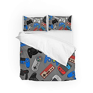 Find Sun Video Game Controller Duvet Cover Set Twin Bedding set Covers 1 Duvet Cover and 1 Pillow Shams without Comforter