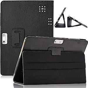 DETUOSI 10.1 inch Android Tablet Case,PU Leather Folio Cover Compatible with YELLYOUTH 10.1,Yuntab 10.1 (K107/K17),Plum 10,Lectrus 10,Victbing 10,Hoozo 10,Wecool 10.1,KUBI 10.1,Winsing LLLCCORP 10