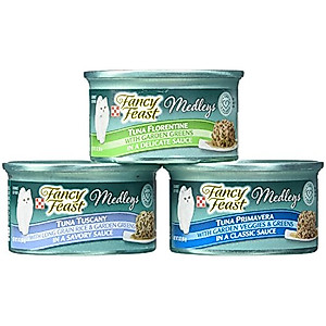 Fancy Feast Purina Medleys Variety Collection Cat Food - Tuna Recipe - 3 Oz, 12 Case