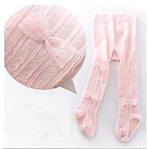 Baby Girls Princess Dress 1st Birthday Dress Outfit Wedding Christmas Party Dress hat Headband Tights Shoes Set (Pink (5 pcs Set),3-6 Months)…