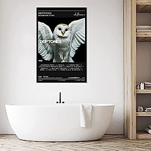 Dnuzlk Deftones Poster Diamond Eyes Music Album Cover Posters Canvas Poster Wall Art Prints Painting for Living Room Decoration Gift 16" x 24" Unframed