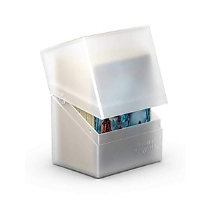 Ultimate Guard Boulder 80+, Deck Case for 80 Double-Sleeved TCG Cards, Frosted, Secure & Durable Storage for Trading Card Games, Soft-Touch Finish