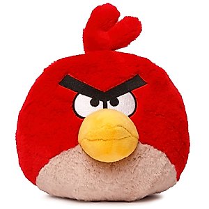 Mighty Mojo Angry Birds - Red - 8 Inch Collectible Plush Doll - Officially Licensed - Super Soft, Cuddly Doll for Kids and Adults - Original Series
