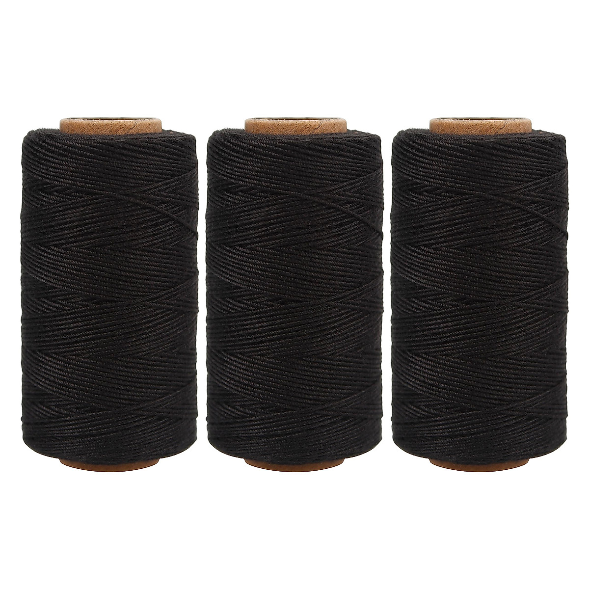 Lusecarl Needle and Thread for Hair Extensions 3 Rolls Hair Weave Sewing Threads with 10 Pcs C J I Shape Curved Upholstery Needles for Hand Sewing, Hair Extensions, Making Wigs DIY (10+3, Black)