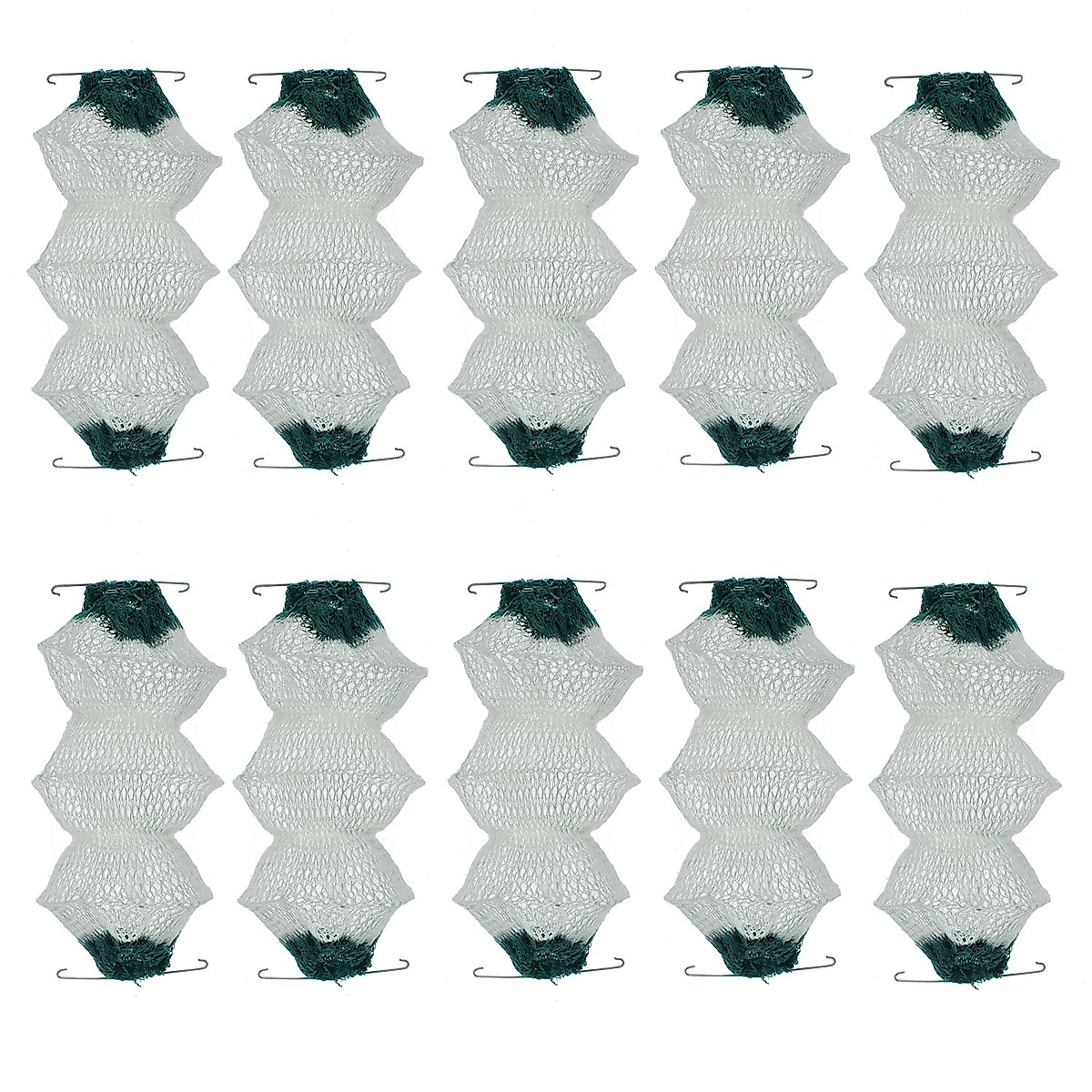 TJMBFH 10PCS Gas Lanten Mantles with 2 Install Clips Gas Lantern Covers Accordion Shape Mantles for Lantern