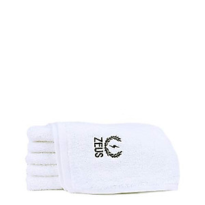 ZEUS 100% Cotton Washcloths – Super Soft & Extra Absorbent Premium Face and Bath Towels (6 Pack)