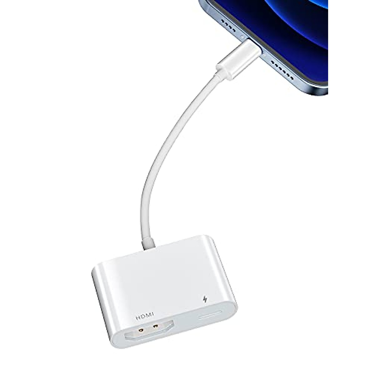 Lightning to HDMI Adapter for Apple - iPhone/iPad/iPod to TV, 1080P HD Digital AV Adapter , Audio Sync Screen Converter with Charging Port Adapter to Projector/Monitor