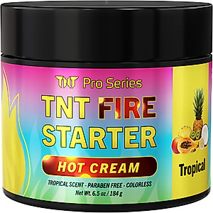 TNT Firestarter Workout Enhancer Sweat Gel: Hot Cream for Tummy Belly Firming, Sweet Scent - Thigh & Arm Hot Sweat Cream: Exercise Thermogenic Cream for Men & Women, Skin Tightening Heat Lotion
