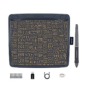 Drawing Tablet Artisul A801 Graphics Tablet 9 Inch Art Tablet with 8192 Pressure Battery-Free Pen, 4 Hot Keys, Compatible with Windows, macOS & Android Mobile, Perfect for OSU, Animation, Art Design