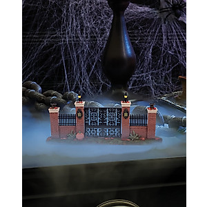 Department 56 Snow Village Halloween Accessories Disneyland The Haunted Mansion Gate Figurine, 4.75 Inch, Multicolor