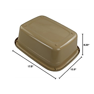 Utiao 18 Quart Wash Basin, Large Dish Tubs, 3 Packs(Dark Red, Grey, Khaki)