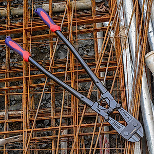 WORKPRO Bolt Cutter, 24-Inch, Chrome Vanadium Steel Blade for Cutting Pad Locks, Soft metal,Rivets and Chain, Bi-Material Handle with Soft Rubber Grip, W017015A