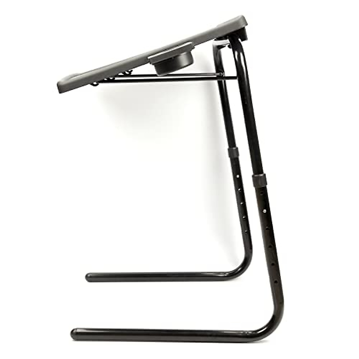 Boidheach TV Tray Stand is an Adjustable Angle Sofa Stand Coffee Table with six Height adjustments and Three Angles,Retractable Cup Holder, Convenient and Comfortable tv Tray