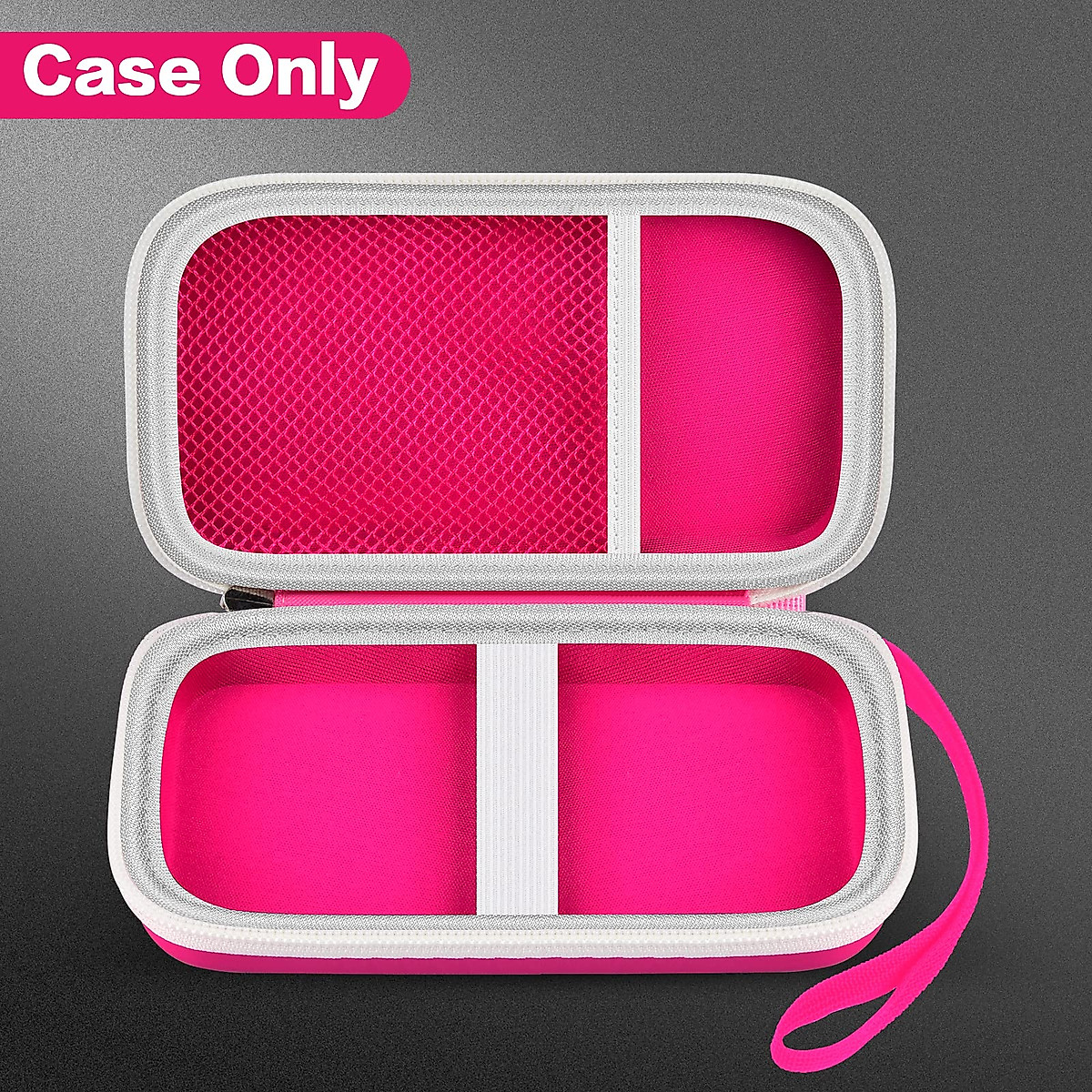 Case Only Compatible with Texas Instruments TI-30XIIS Scientific Calculator, Travel Office Calculators Storage Holder Bag with Extra Mesh Pocket for Pens, USB Cables and Accessories - Red