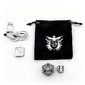 GoDice D20 Connected – The World’s First Connected Polyhedral Dice for Online RPG Play. Connects to Roll20, Foundry VTT, and Discord Platforms. Physical Die, Real-Time Calculations. Cool Tech Inside